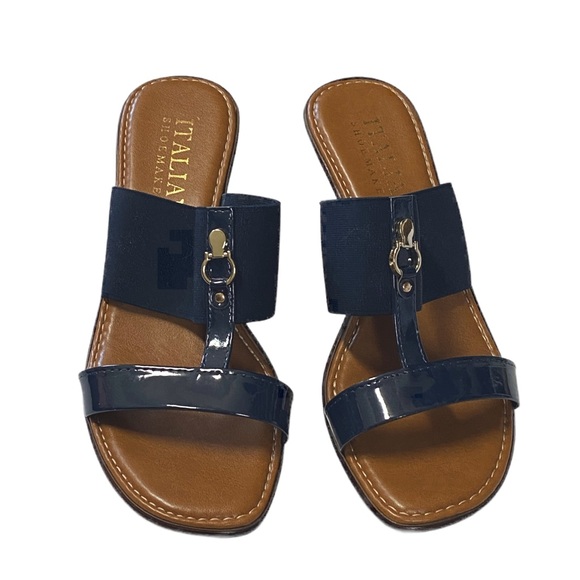 Italian Shoemakers | Shoes | Italian Shoemakers Navy Blue Sandals Size ...